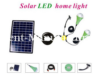 Solar power home  lighting kits 9W panel  lithium battery with remote control