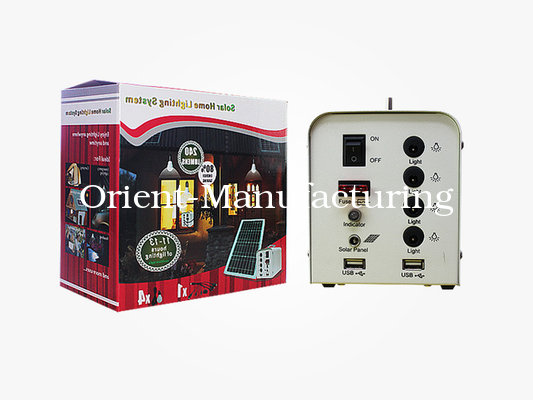 20W mini  solar power lighting kits, DC12V output and 5V USB charging for solar lighting