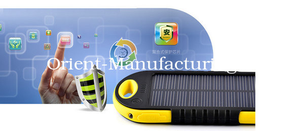 5000mAh Solar Panel Power Bank for Samsung Galaxy S4 S5 outdoor using IP65