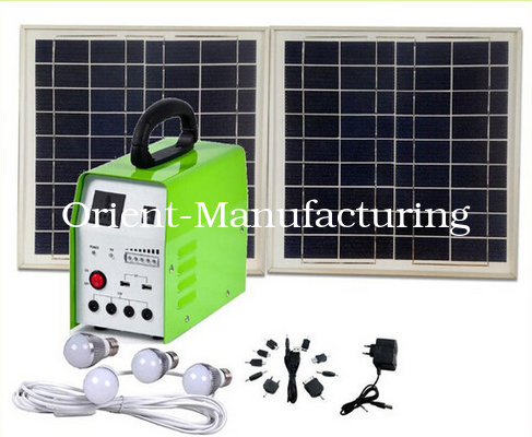 portable solar generator solar energy system integrated radio functions FM/AM radio, USB