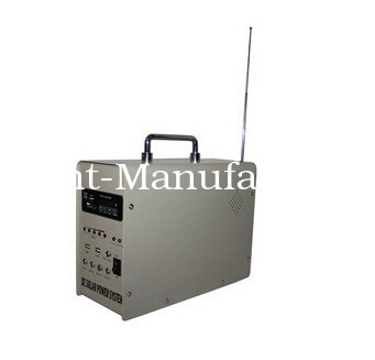 10W; 20W; 50W Portable Solar Power System builted in radio functions FM/AM radio, USB