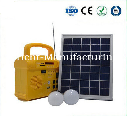 Home using green power energy 10W solar panel solar system for lighting with radio MP3