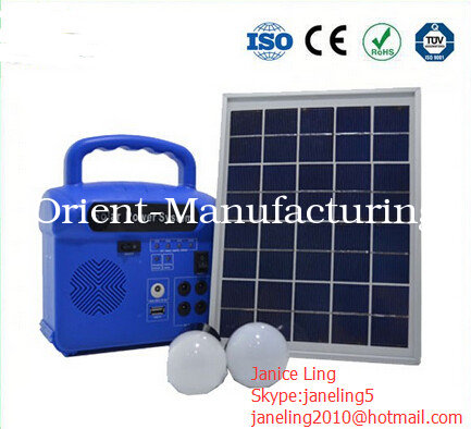 Portable DC solar Lighting kit green energy solar power system