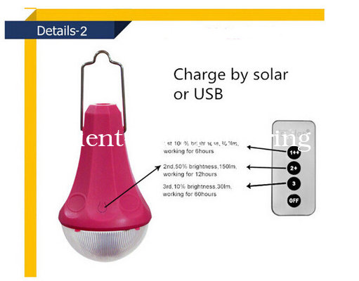 Portable Solar Camping Lights/Solar Power System with remote control