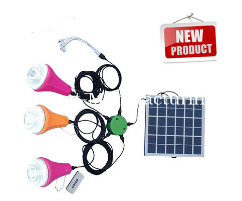 Portable Solar Camping Lights/Solar Power System with remote control