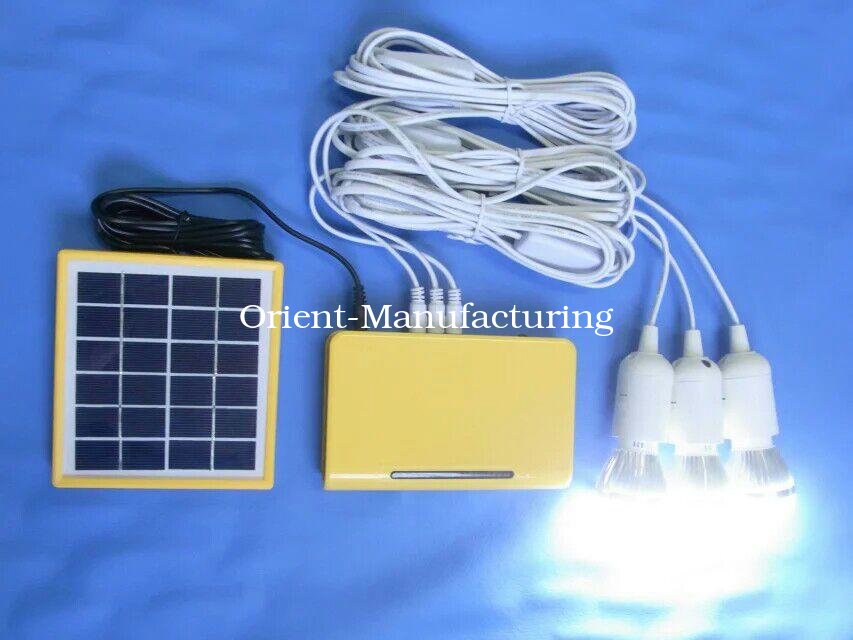 mINI solar power system 3W solar system with 2.4AH  lithium battery for solar home LED lighting ,