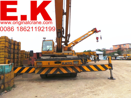 China Right Hand Drive Japanese kato 45ton rough terrainc crane lifting hoist(KR45H-IIIL) manufacturer
