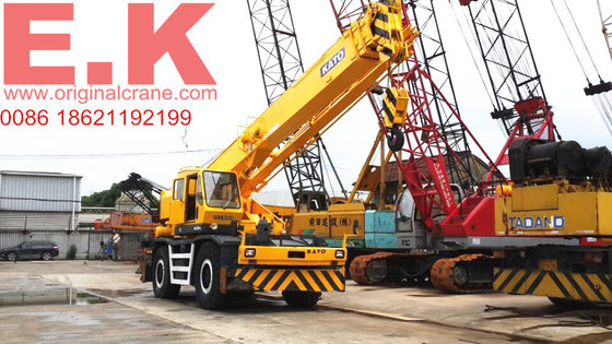 China Used 25ton Japanese KATO rough terrain crane right hand drive boom crane manufacturer
