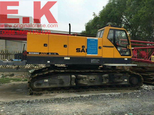 China Hydraulic SANY crawler Cranes construction machine crawler crane 80ton SCC800C track crane manufacturer