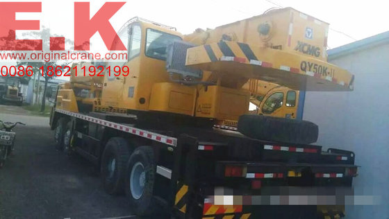 China 2012 XCMG mobile crane truck crane boom crane 50ton boom truck crane (QY50K) jib crane company