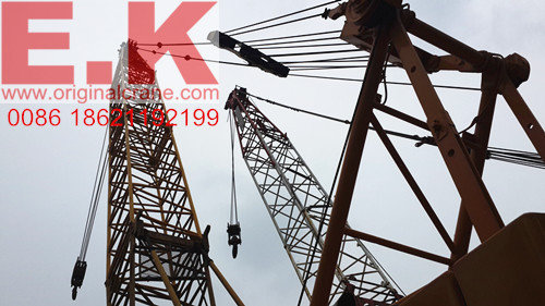 China 1996 Year Japanese kobelco crawler crane lattice boom crawler crane track crane 7055 manufacturer