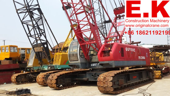 China 50ton FUWA Hydraulic track crawler crane lifting equipment lattice boom crane (QUY50C) manufacturer