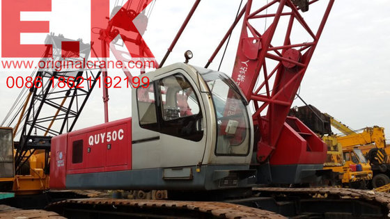China 50ton FUWA Hydraulic track crane lattice boom crawler crane (QUY50C,QY80C) manufacturer