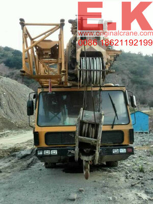 China 80 TON KRUPP AT CRANE hydraulic truck mobile crane (KMK4080) manufacturer