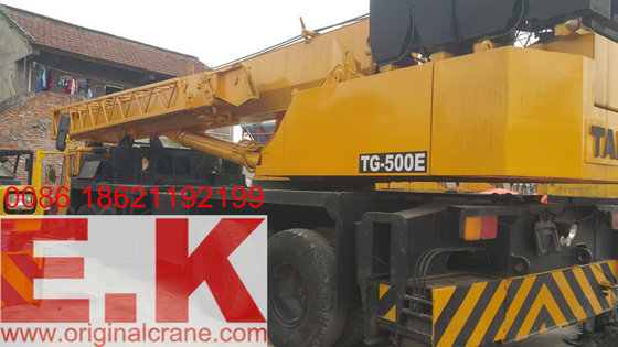 China Japanese Used Crane 50ton boom truck crane, tadano mobile crane boom crane truck (TG500E) factory