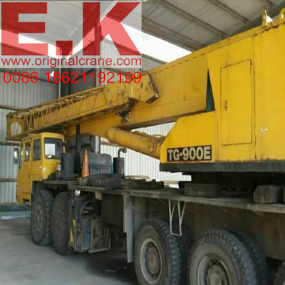 China 90ton 80ton, 70ton Japanese Tadano mobile truck crane hydraulic boom crane (TG900E) manufacturer