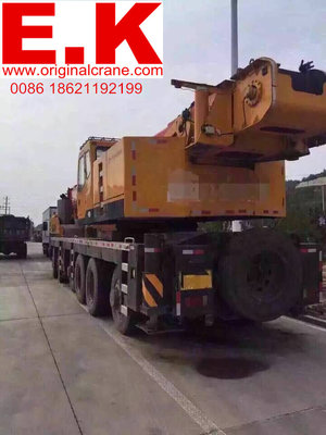 China 100ton used hydraulic SANY truck crane (STC1000) truck crane jib crane exporter