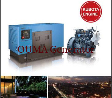 Ultrasilent generator-OUMA Kubota series 8kw-25kw supplier
