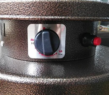 Short Outdoor Gas Patio Heater With Thermocouple And Tilt Switch Humidification