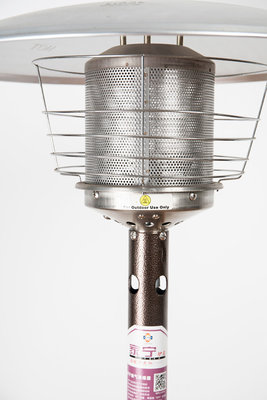13kw Commercial Gas Patio Heaters , LPG Garden Umbrella Heaters Rainproof