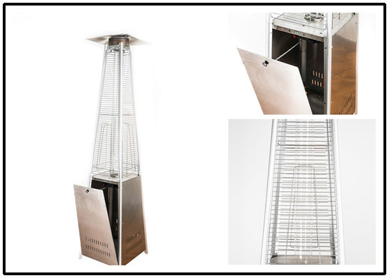 Square Flame Stand Up Outdoor Heater For Covered Porch High Efficiency
