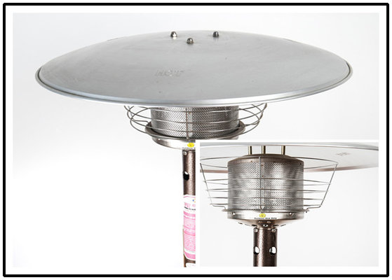 13kw Commercial Gas Patio Heaters , LPG Garden Umbrella Heaters Rainproof