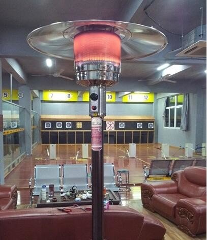 Natural Gas Round Patio Heater With 3 Seperate Heat & Flae Settings Durable
