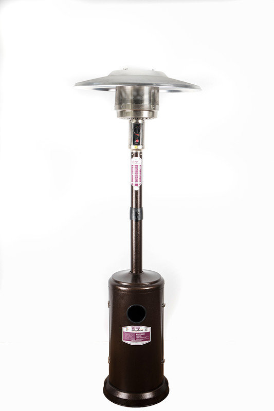 Colorful Powder Coated Mushroom Patio Heater With Wheels Large Warming Area