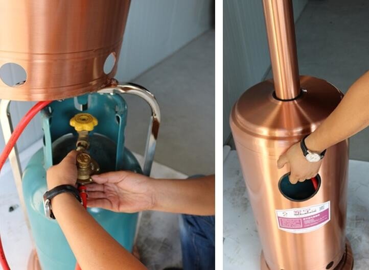 Fire Sense Powder Coated Patio Heater With Safety Auto Shut Off Tilt Valve