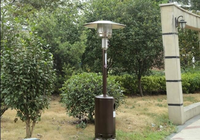 Powder Coated Fire Sense 46000 Btu Commercial Propane Patio Heater Floor Standing