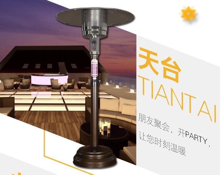 Elegance Powder Coated Stand Up Outdoor Heater 13000W 1400-2000mm Height