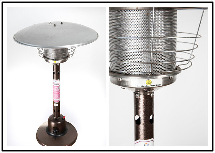 Mushroom Powder Coated Patio Heater Floor Standing Electric Patio Heater 2250mm