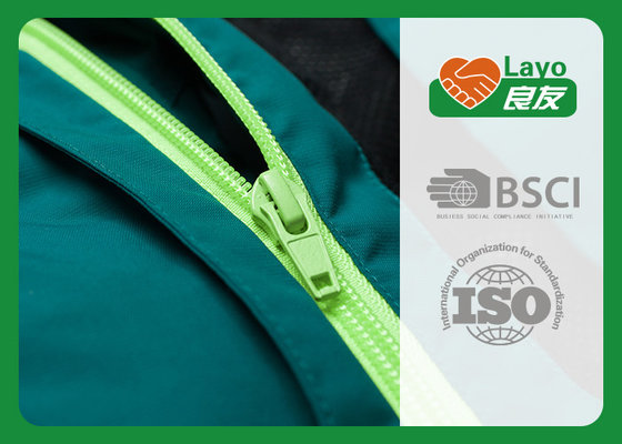 Outdoor Sport Warm Up Jackets For Camping / Hiking Green Blue Color