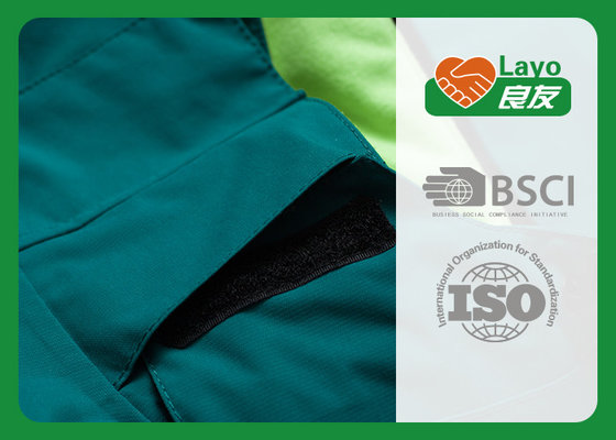 Outdoor Sport Warm Up Jackets For Camping / Hiking Green Blue Color