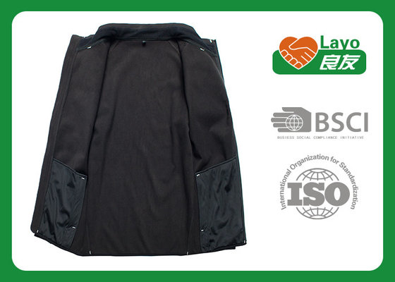 Various Size Men Multi Function Jacket For Runing Black Color