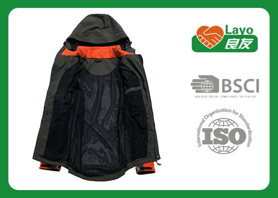 Mens Waterproof  Multi Function Jacket with hood For Hiking，Fishing，Hunting