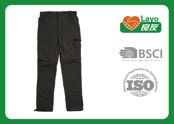 Layo Mens Convertible Hiking Pants Removable For Spring / Autumn