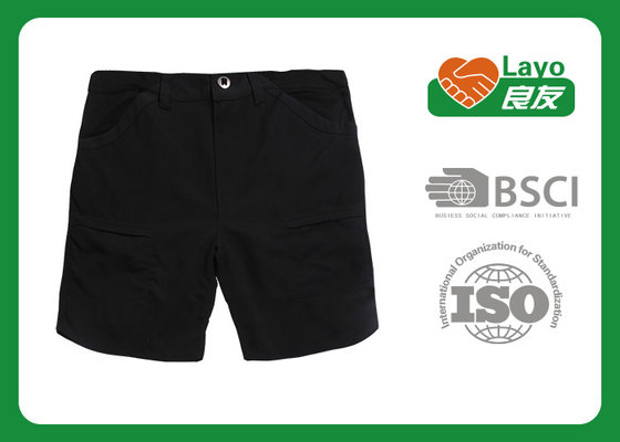 Outdoor Male Quick Dry Pants For Summer Breathable Black Color