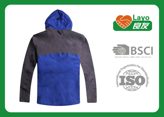 Breathable Outdoor Softshell Jacket Blue Color OEM / ODM Acceptable