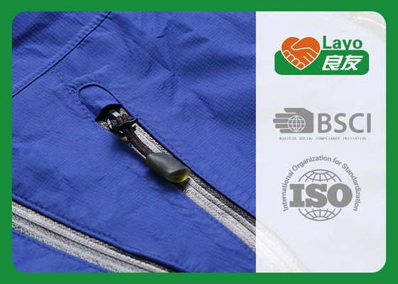Breathable Outdoor Softshell Jacket Blue Color OEM / ODM Acceptable