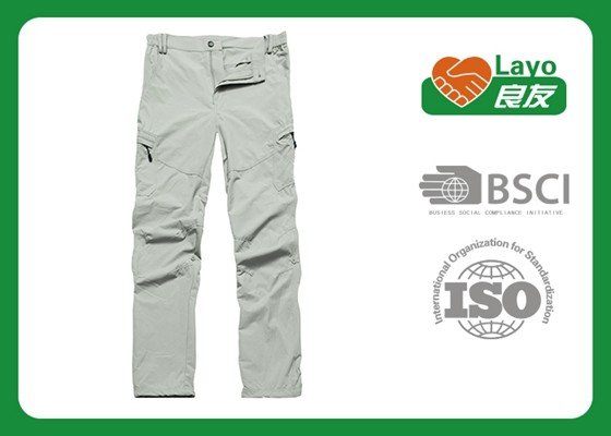 Fashion Stylish Waterproof Hunting Pants Grey Color For Runing / Camping