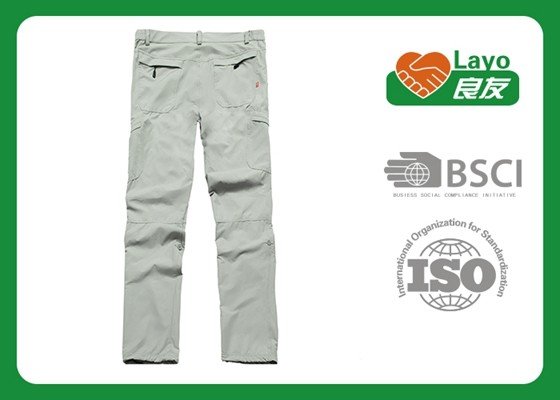 Fashion Stylish Waterproof Hunting Pants Grey Color For Runing / Camping