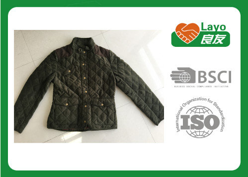 Women Lightweight Warm Down Jacket , Olive Color Windbreak Down Filled Jacket
