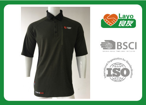 Comfortable Quick Dry Shirts Moisture Wicking Polo Shirts For Hiking / Sports