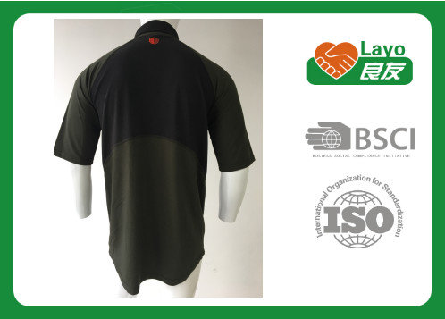 Comfortable Quick Dry Shirts Moisture Wicking Polo Shirts For Hiking / Sports