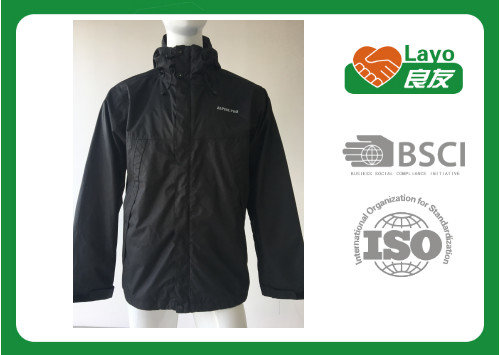Breathable Outdoor Softshell Jacket Blue Color OEM / ODM Black Softshell Jacket