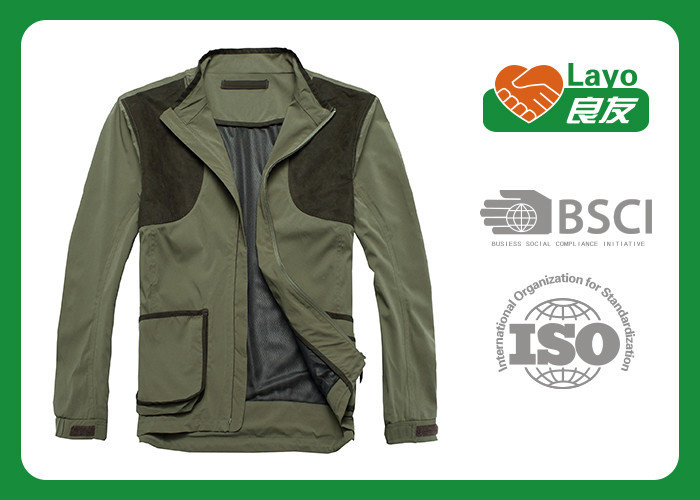 Olive Color Hunting Fleece Clothing For Hunting Hiking Camping