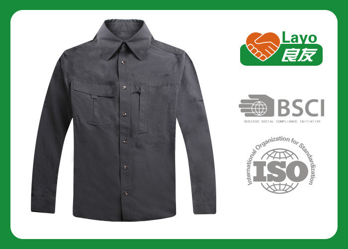 Casual 	Quick Dry Shirts / Moisture Wicking Long Sleeve Shirts For Hunting