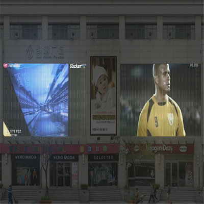 Star Sports Live Cricket Match LED Glass Display On The Building