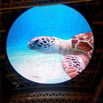 High resolution high transparency LED curved display screen P25 mm Pixel pitch